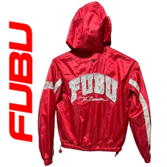 FUBU | Jackets & Coats | Vintage 9s Fubu Sports The Collection Red ...